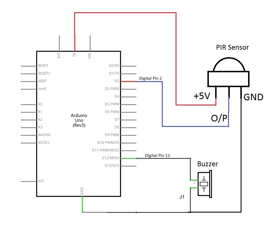 Motion Sensor Circuit Diagram