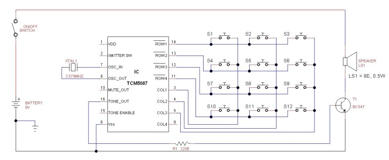 Tone Dialer - theoryCIRCUIT - The Online Community for Electronics and Circuit Design