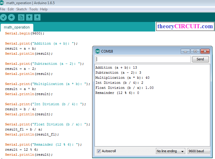 Arduino Math Functions TheoryCIRCUIT Do It Yourself Electronics