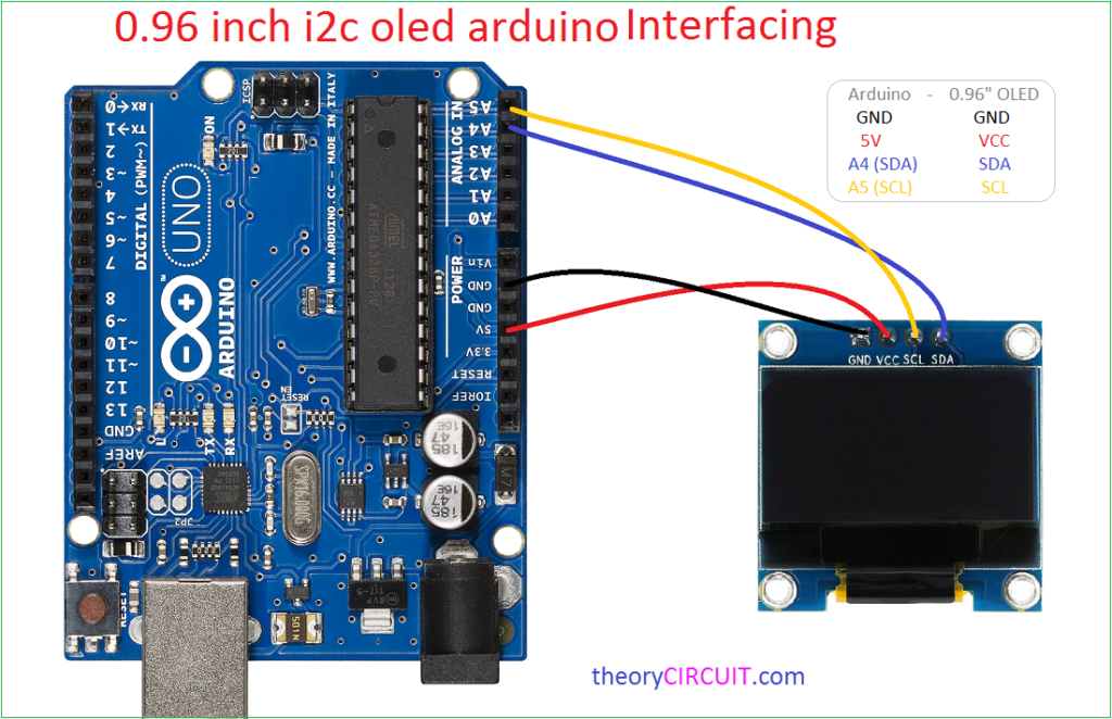0 96 Inch I2c Oled Arduino Interfacing