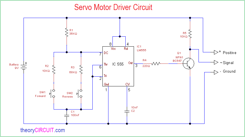 Servo Controller Schematic Wiring Draw