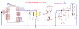 USB Rechargeable LED Circuit