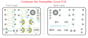 Condenser Mic Preamplifier Circuit