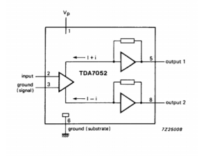 Audio Amplifier Circuit Using TDA7052