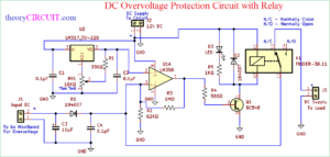 DC Overvoltage Protection Circuit with Relay
