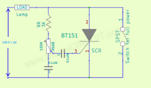 AC Lamp Power Control Circuit