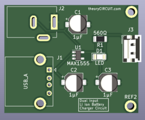 Dual Input Li ion Battery Charger Circuit