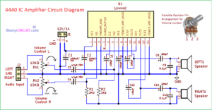 LA4440 Audio Amplifier Circuit