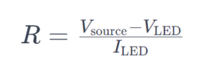 LED Series Resistor Value Calculator