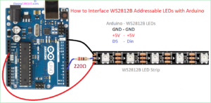 How to Connect WS2812B Neopixel RGB LED Strip with Arduino