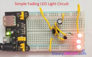 Simple Fading LED Circuit using 555 Timer