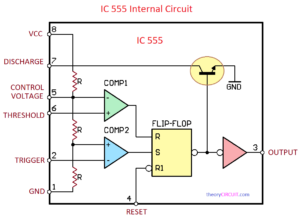 555 Timer Bistable Multivibrator Circuit