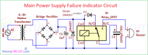Main Power Supply Failure Indicator Circuit