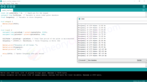 Pulse Frequency Counter using Arduino