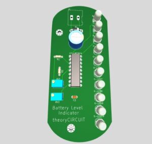 12V battery level monitor Circuit
