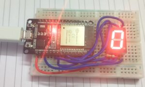 7 Segment Display web server using ESP32