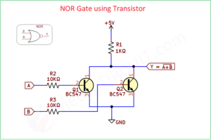 Design Logic Gates using Transistors
