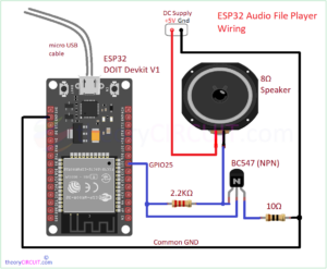 ESP32 Audio File Player Project