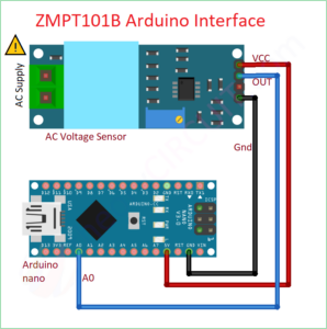 Interfacing AC Voltage Sensor with Arduino