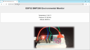 Interfacing BMP280 with ESP32 using Arduino IDE
