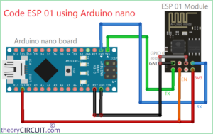 How to Code ESP 01 module using Arduino nano